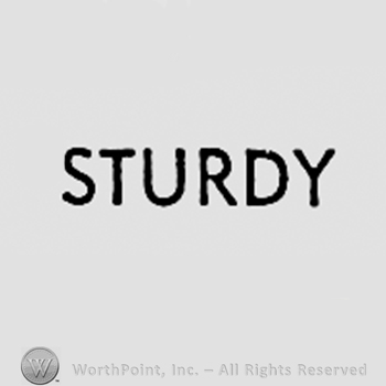 Mark with The word "STURDY". | #189858
