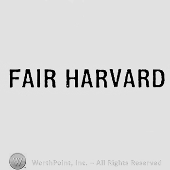 Mark with The words "FAIR HARVARD". | #189863