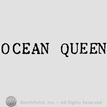 Mark with The text "OCEAN QUEEN". | #190058