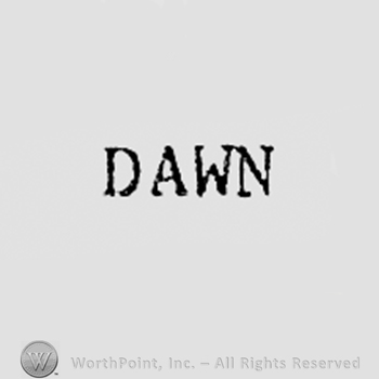 Mark with The word "DAWN". | #190062