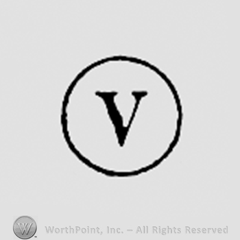 Mark with The letter "V" and a circle. | #190071