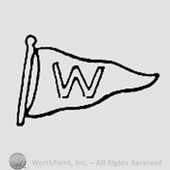 Mark with A flag and the letter "W". | #190110