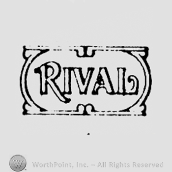 Mark with A frame and the text "RIVAL". | #190139