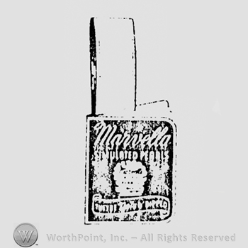 Mark with A label and the text " Marvella | #190143