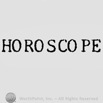 Mark with The word "HOROSCOPE". | #190183