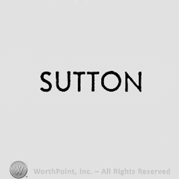 Mark with The word "SUTTON". | #190292