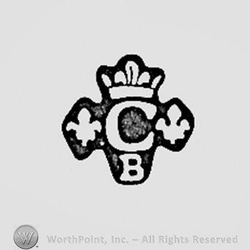 Mark with Letters CB with crown and fleur de lis. | #194266