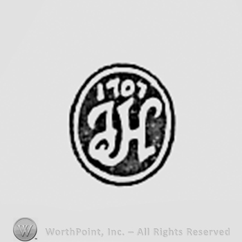 Mark with An oval, the number "1707" and the | #194341