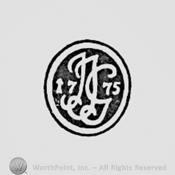 Mark with An oval, the monogram of letters "JJG" | #194446