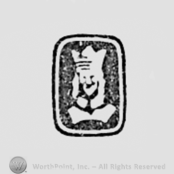 Mark with Man with crown inside a rectangle. | #194629