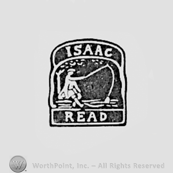 Mark with Two labels, the text "ISAAC READ" and a | #194676