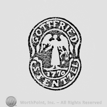 Mark with An angel, the text "GOTTFRIED STENZEL | #194774