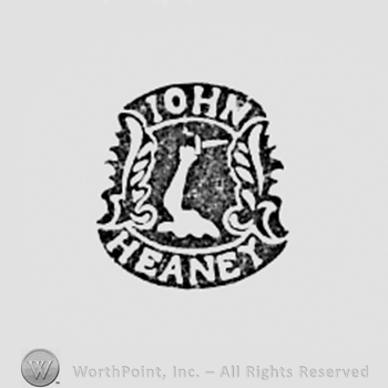 Mark with A label, the text "JOHN HEANEY", a | #194855