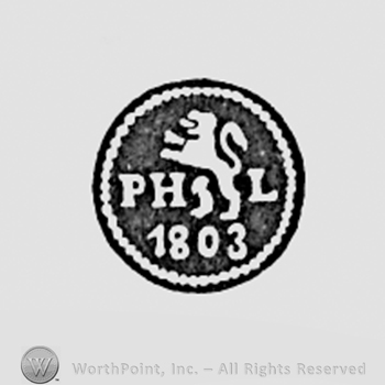 Mark with The letters "PHL", the number "1803", a | #194916