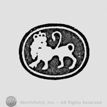 Mark with Lion with crown inside an oval. | #194961