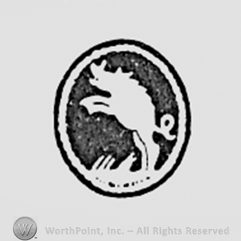 Mark with Wild boar inside an oval. | #195123