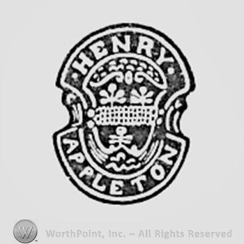 Mark with The text "HENRY APPLETON", two flowers | #195420