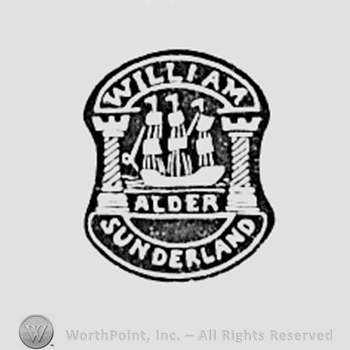 Mark with A label, the text "WILLIAM ALDER | #195945