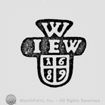 Mark with The letters "W JEW", a shield and the | #196097