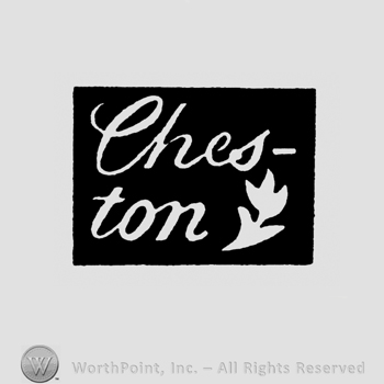 Mark with The text "Ches-ton" and a flower. | #209482