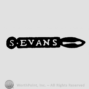Mark with The text "S Evans"and an arrow. | #209495