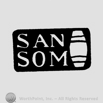 Mark with The word "SANSOM" and a vase. | #209564