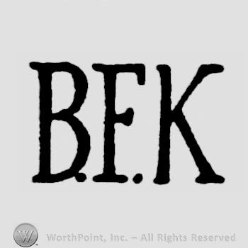 Mark with The letters "B.F.K". | #209849