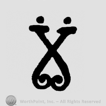 Mark with Letter X and two dots. | #210407