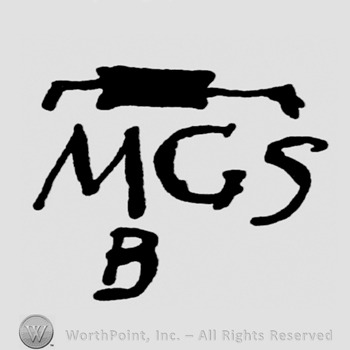 Mark with MGS written on top;B below. | #210667
