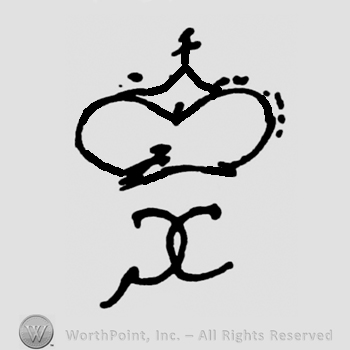 Mark with Crown with cross on top;letters CC | #210739