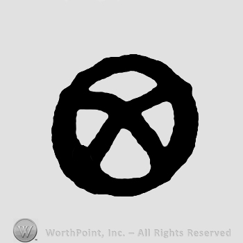Mark with Circle with letter X inside. | #210954