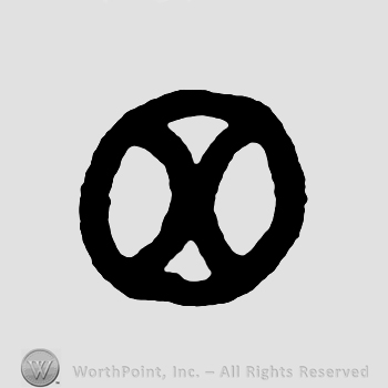 Mark with Circle with letter X inside. | #210964