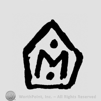 Mark with A frame, the letter "M" and two dots. | #211066