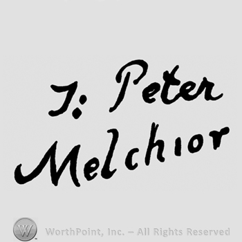 Mark with J Peter Melchior written. | #211121