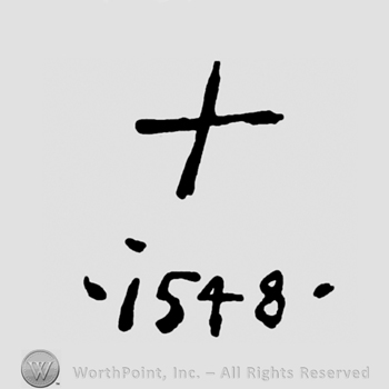 Mark with Cross and number 1548 | #211164