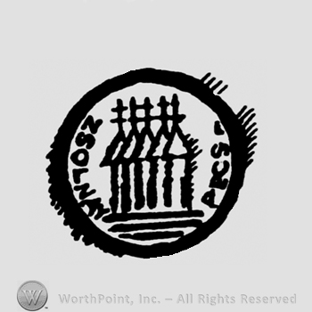 Mark with A symbol, the words "Zsolnay Pecs" and | #211186