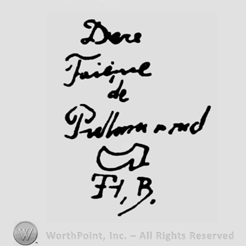 Mark with Signature:undecipherable words. | #211255