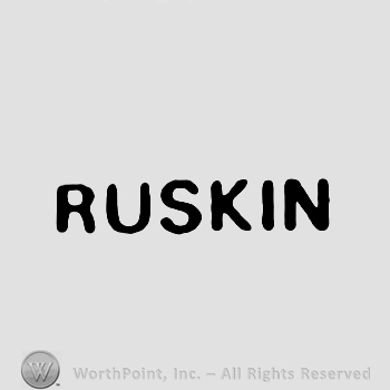 Mark with Word Ruskin. | #211371