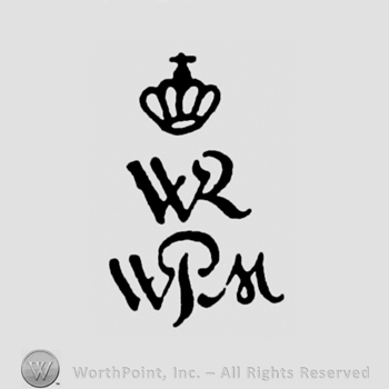 Mark with Crown with cross on top;letters WR WPM | #211470