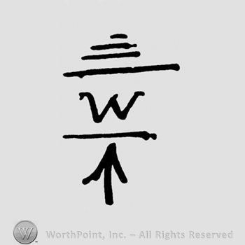 Mark with Arrow with letter W on top. | #211473