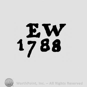 Mark with E W 1788 written. | #212051