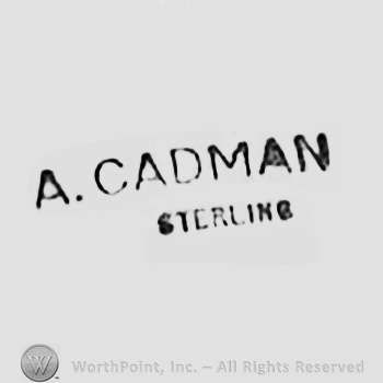 Mark with The text "A. CADMAN STERLING". | #213396