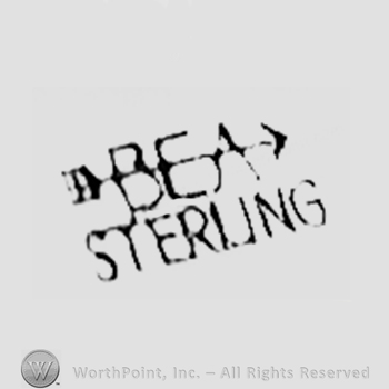 Mark with The text "BEA STERLING" and an arrow. | #213420