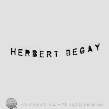 Mark with The text "HERBERT BEGAY". | #213637