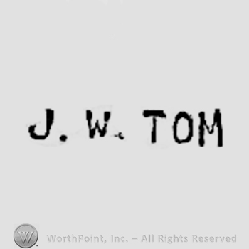Mark with The letters "J. W. TOM". | #213738