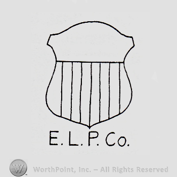 Mark with A shield and the letters "E.L.P.CO.". | #214306