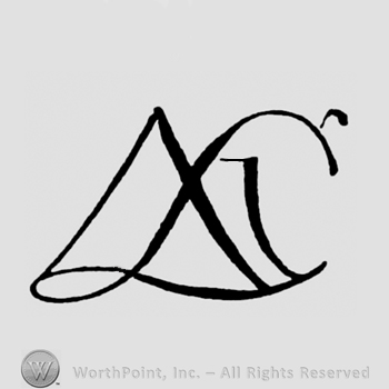 Mark with Handwritten letters A and L, conjoined. | #216521