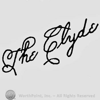 Mark with The text "The Clyde". | #22039