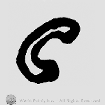 Mark with A crescent;letter C. | #220446