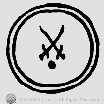 Mark with Two crossed swords inside a circle and | #220624